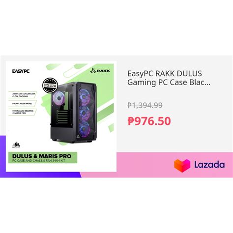 Easypc Rakk Dulus Gaming Pc Case Black Rakk Dulus Pc Case Maris Pro