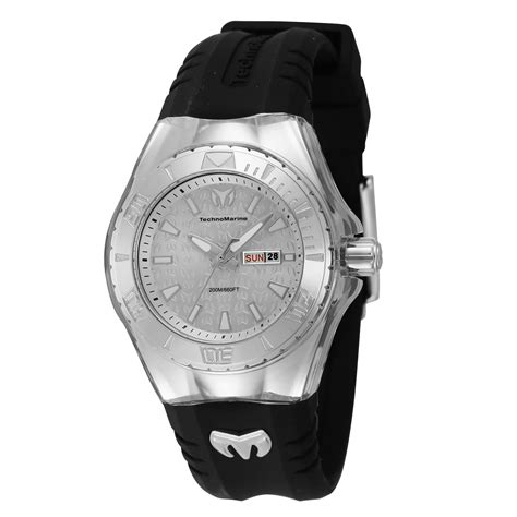 Technomarine Womens 36mm Cruise Monogram Quartz Silicone Strap Watch