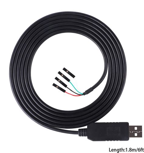 Usb Serial Cable Rs232 Converter 2 54mm Dupont Terminal 4 Pins Ftdi Ft231xs 4p Adapter