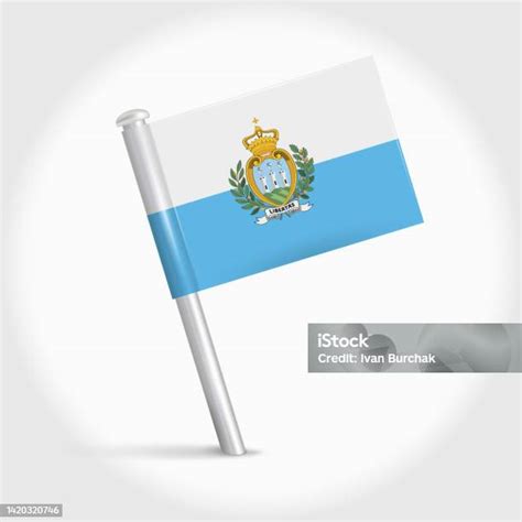 산마리노 지도 핀 플래그 3d 사실적인 벡터 일러스트 레이 션 3차원 형태에 대한 스톡 벡터 아트 및 기타 이미지 3차원 형태 각도 갇힌 Istock