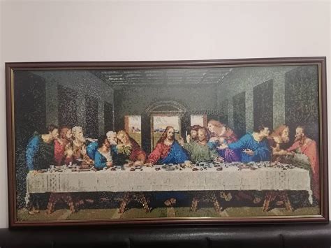 Диамантен гоблен Гоблени Несебър Диамантен гоблен Тайната вечеря Размер 80 40см с