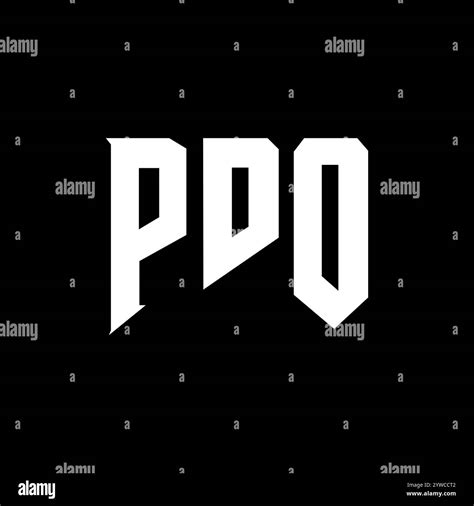 Pdo Letter Logo Design For Technology Company Pdo Logo Design Black