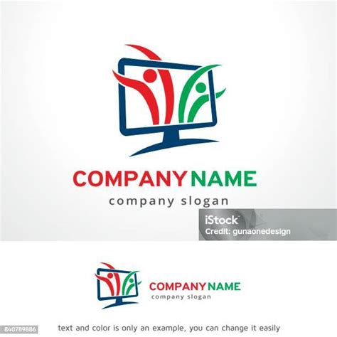 포럼 온라인 기호 서식 파일 디자인 벡터 상징 디자인 개념 크리에이 티브 기호 아이콘 Brand Name Online Messaging Platform에 대한 스톡 벡터