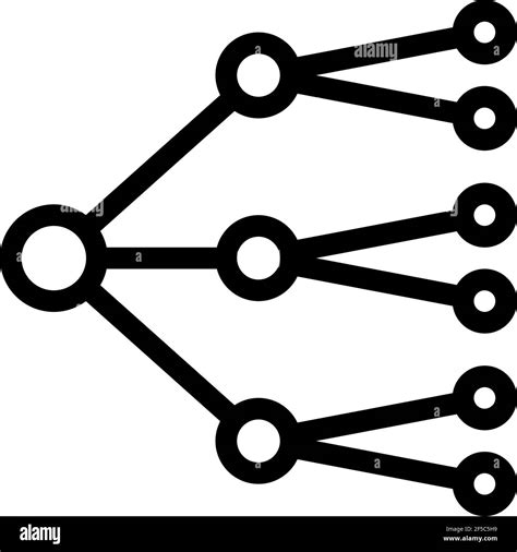 Neural Network Line Icon Vector Illustration Sign Stock Vector Image And Art Alamy