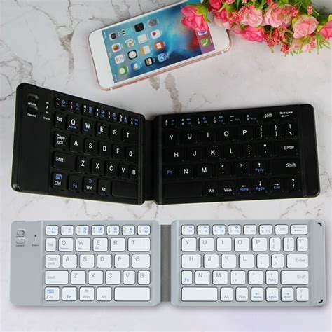 Naxoaeo Clearance Wireless Keyboard Bluetooth Keyboard Foldable Keyboard Portable Keyboard