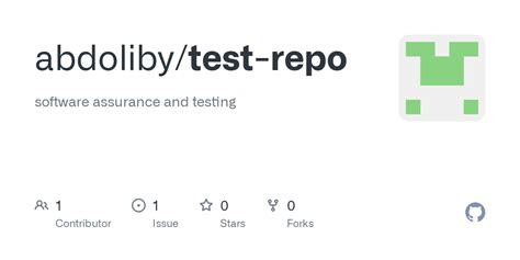Github Abdoliby Test Repo Software Assurance And Testing