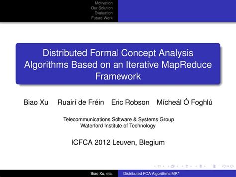 Distributed Formal Concept Analysis Algorithms Based On An Iterative