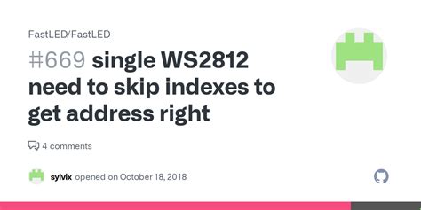 single ws2812 need to skip indexes to get address right · issue 669