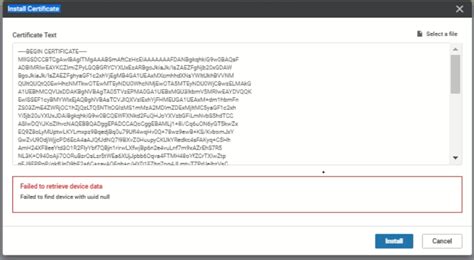 Vmanage Certificate Install Error Version 1910 And 1920 Cisco