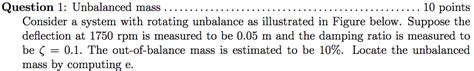 Solved Question Unbalanced Mass Points Consider A Chegg