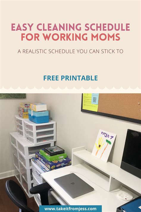 Easy Cleaning Schedule For Working Moms Take It From Jess