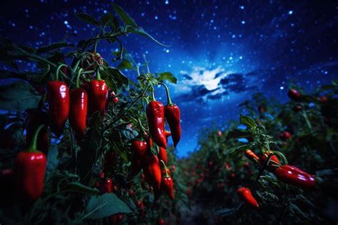 Premium Ai Image Red Pepper Hot Chili Pepper Capsicum Annuum Pungent