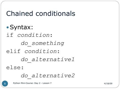 Ppt Day 2 Lesson 7 Conditionals And Loops Powerpoint Presentation