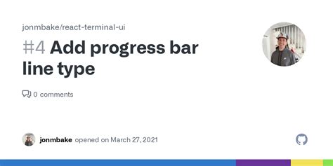 Add Progress Bar Line Type Issue 4 Jonmbake React Terminal Ui GitHub