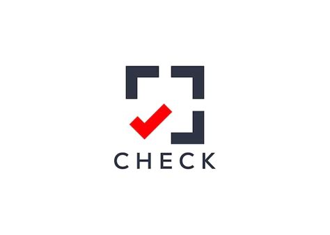 Premium Vector Creative And Minimal Check Mark Logo Vector Template Abstract Check Logo Work