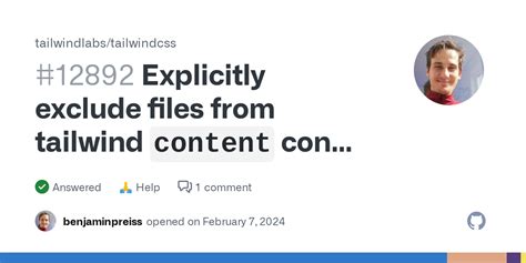 Explicitly Exclude Files From Tailwind `content` Config Option