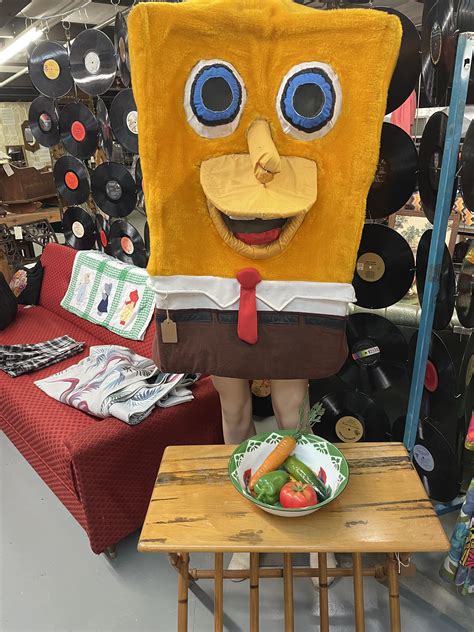 Homemade Spongebob Costume I Found At A Thrift Store R Weird