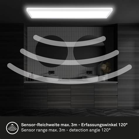 Led Panel Move Sensor 58 X 20 Cm Ip44 Plastic White Lightsie