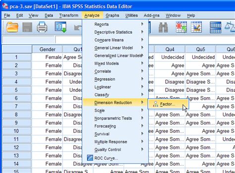 Principal Component Analysis And Spss And Components And Cas