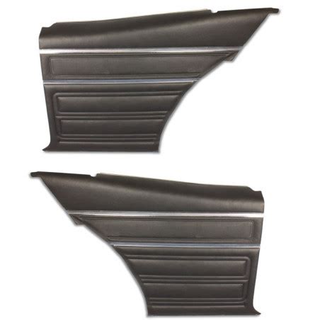 1968 Nova Custom Rear Door Panels Black