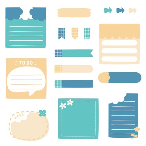 Set Of Cute Hand Drawn Doodle Text Box With Icon Speech Bubble Balloon Flat Design Vector