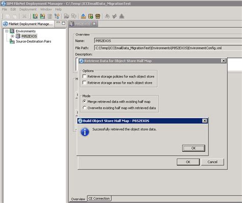 how to use filenet deployment manager to migrate ibm content collector