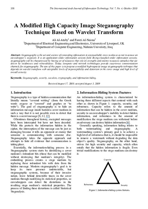 pdf a modified high capacity image steganography technique based on