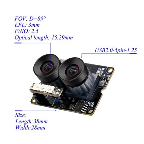 Customized MP MP Dual Lens USB FF UVC Camera Module For Access Control Facing Recognition