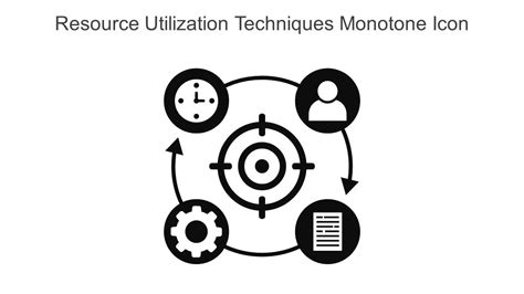 Resource Utilization Techniques Monotone Icon In Powerpoint Pptx Png And Editable Eps Format Ppt