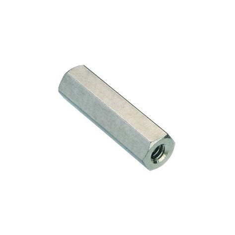M25 X 20mm Female To Female Brass With Nickel Plating Hex Threaded St