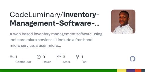 Github Codeluminaryinventory Management Software Using Aspnet
