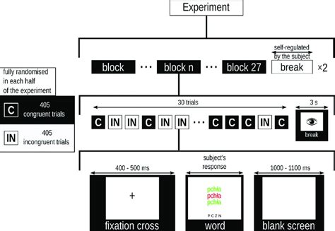 Diagram Of The Experimental Protocol The Task Was To Assess The Font