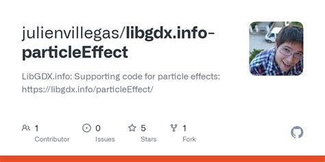 Github Julienvillegas Particleeffect