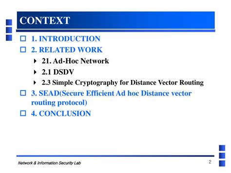 Ppt S E A D Secure Efficient Distance Vector Routing For Mobile Wireless Ad Hoc Networks