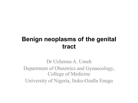 Benign Neoplasms Of The Genital 2 Pdf