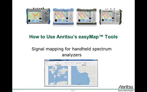 Anritsu Easymap Tools Trace Management Anritsu Test And Measurement Video Portal