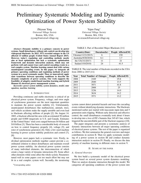 Pdf Preliminary Systematic Modeling And Dynamic Optimization Of Power