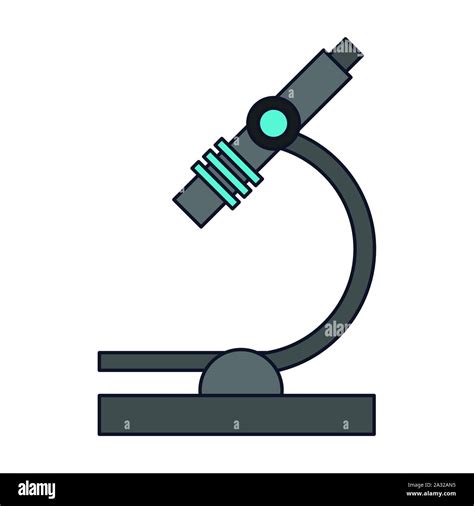 Microscope Laboratory Device Isolated Icon Stock Vector Image And Art Alamy