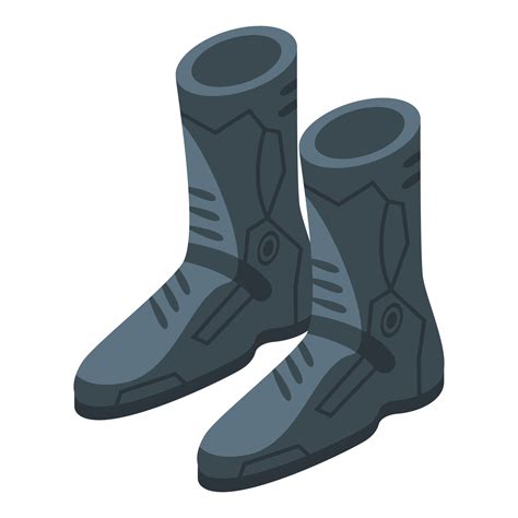 Bike boots icon isometric vector. Motorcycle equipment 15221078 Vector ...