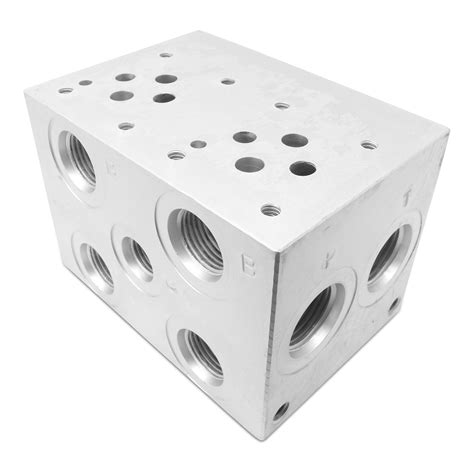 2 Valve Manifold Subplate D03 Series 8 Sae Ports