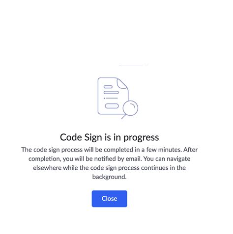 code sign android app for customers zoho creator help
