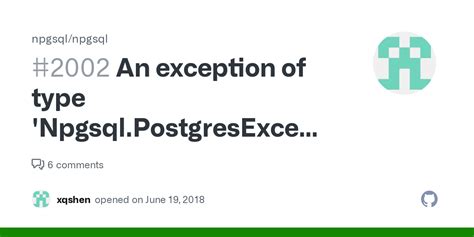 An Exception Of Type Npgsql PostgresException Occurred In Mscorlib Dll But Was Not Handled In