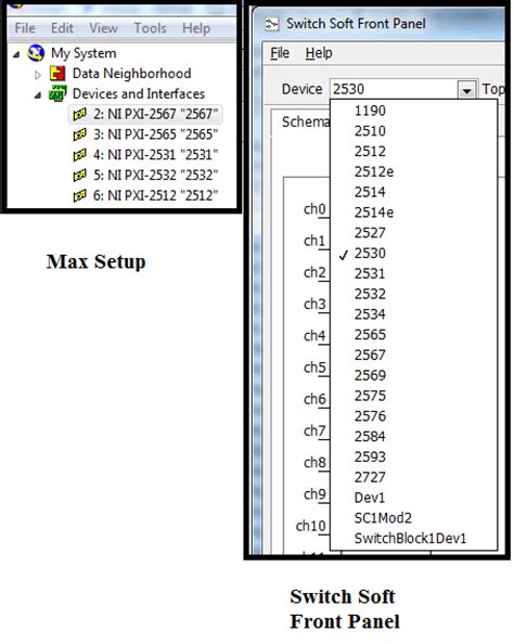 solved switch soft front panel active device misassigned ni community