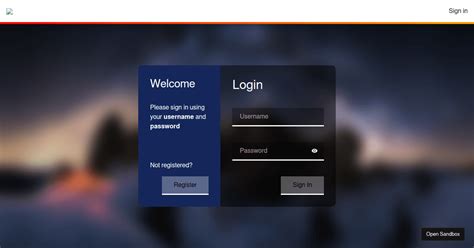 Login Example W Axios Codesandbox