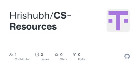Github Hrishubhcs Resources