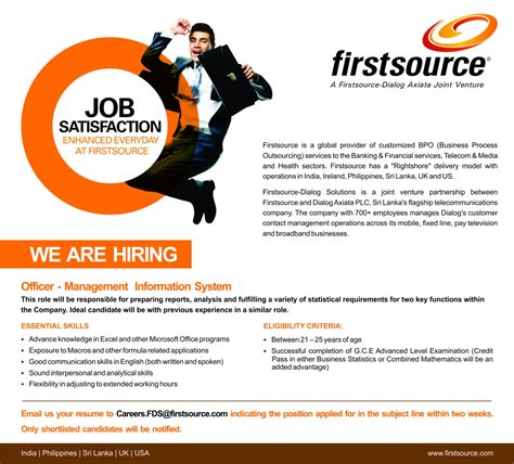 Management Information System Officer