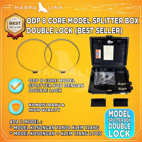 Jual Odp 8 Core Model Box Splitter Double Lock Kosongan Mini Odp Tiang 8 Core Plc Box 1 8 Odp
