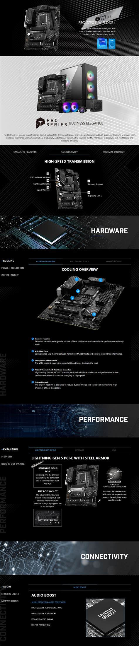 MSI PRO Z P WiFi DDR LGA ATX Motherboard PRO Z P WIFI DDR Msy Com Au