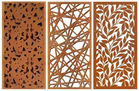 Rusted Metal Garden Screens Bunnings Garden Design Ideas