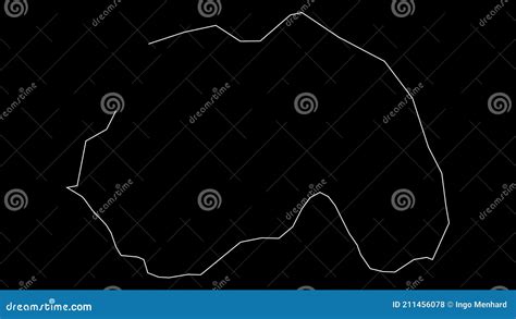 Debub Eritrea Region Map Outline Animation Stock Footage Video Of Continent Governorate